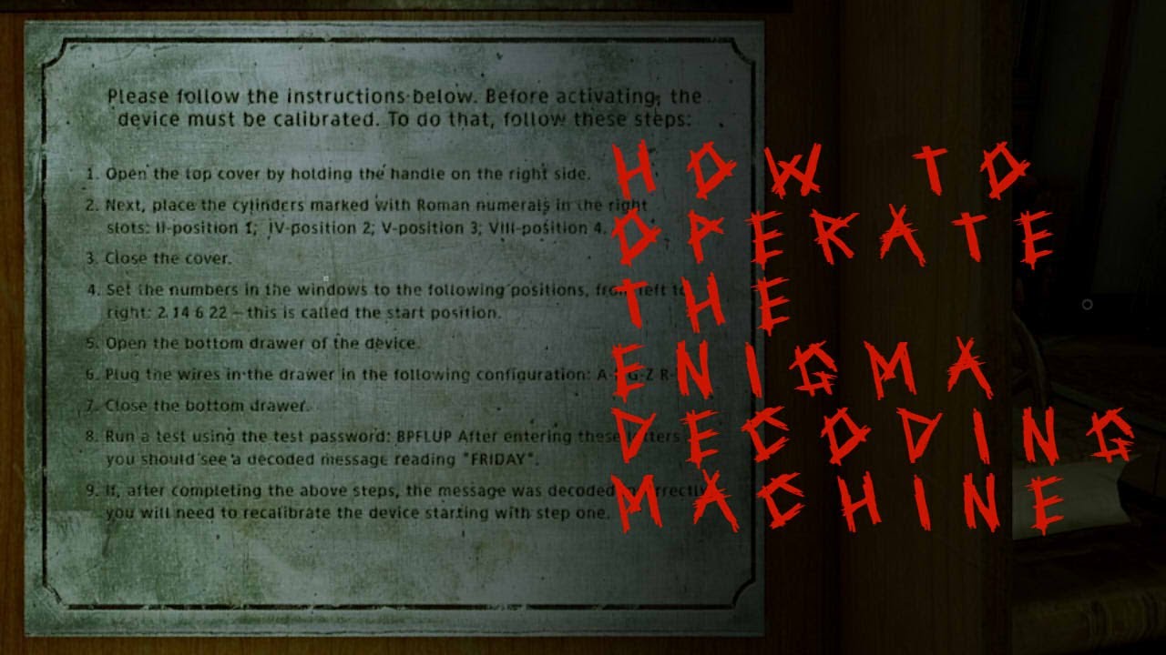 Chapter 3 Enigma Decoding Machine ( Tutorial ) | THE BEAST INSIDE - YouTube