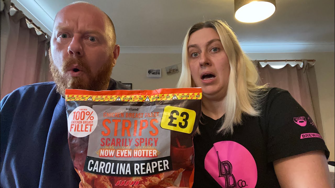 Iceland - Scarily Spicy Carolina Reaper Chicken Strips - YouTube