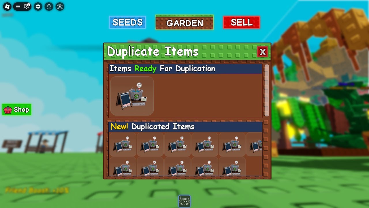 HOW TO DUPE ITEMS IN GROW A GARDEN (NEW GLITCH) HOW TO DUPLICATE ITEMS ...