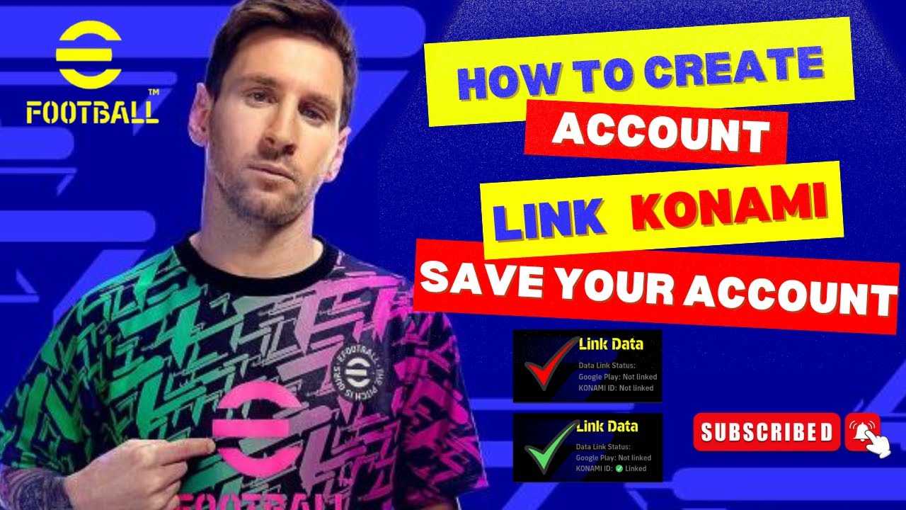 How to link KONAMI ID to eFootball 2025 Mobile - YouTube