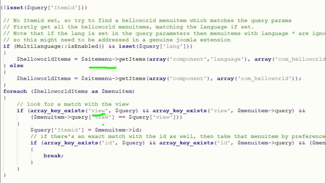Joomla 4 router part 2 - building a URL - YouTube