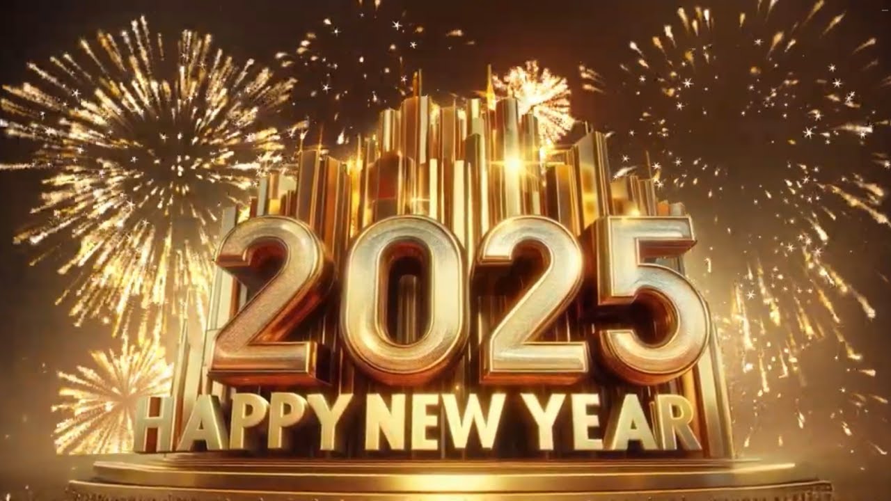Bonne et heureuse année 2025, Happy New Year 2025 - YouTube