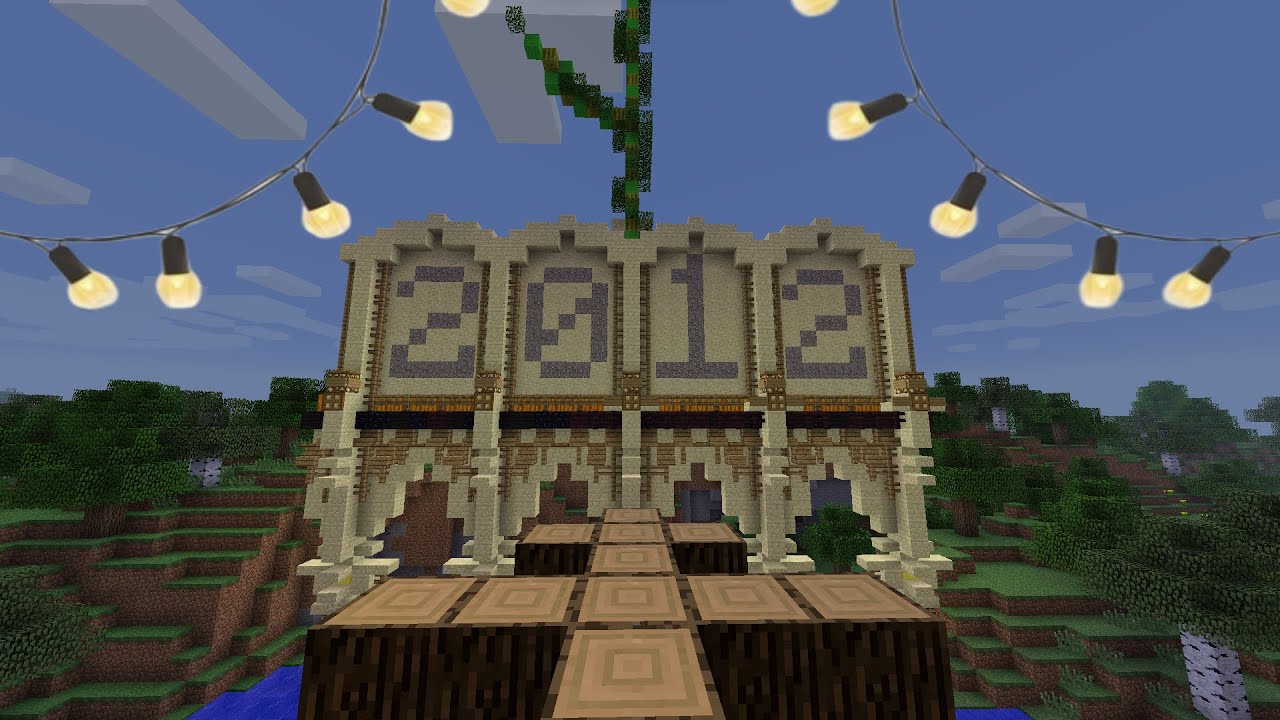 Happy New Years, 2012! (Minecraft Contraption) - YouTube