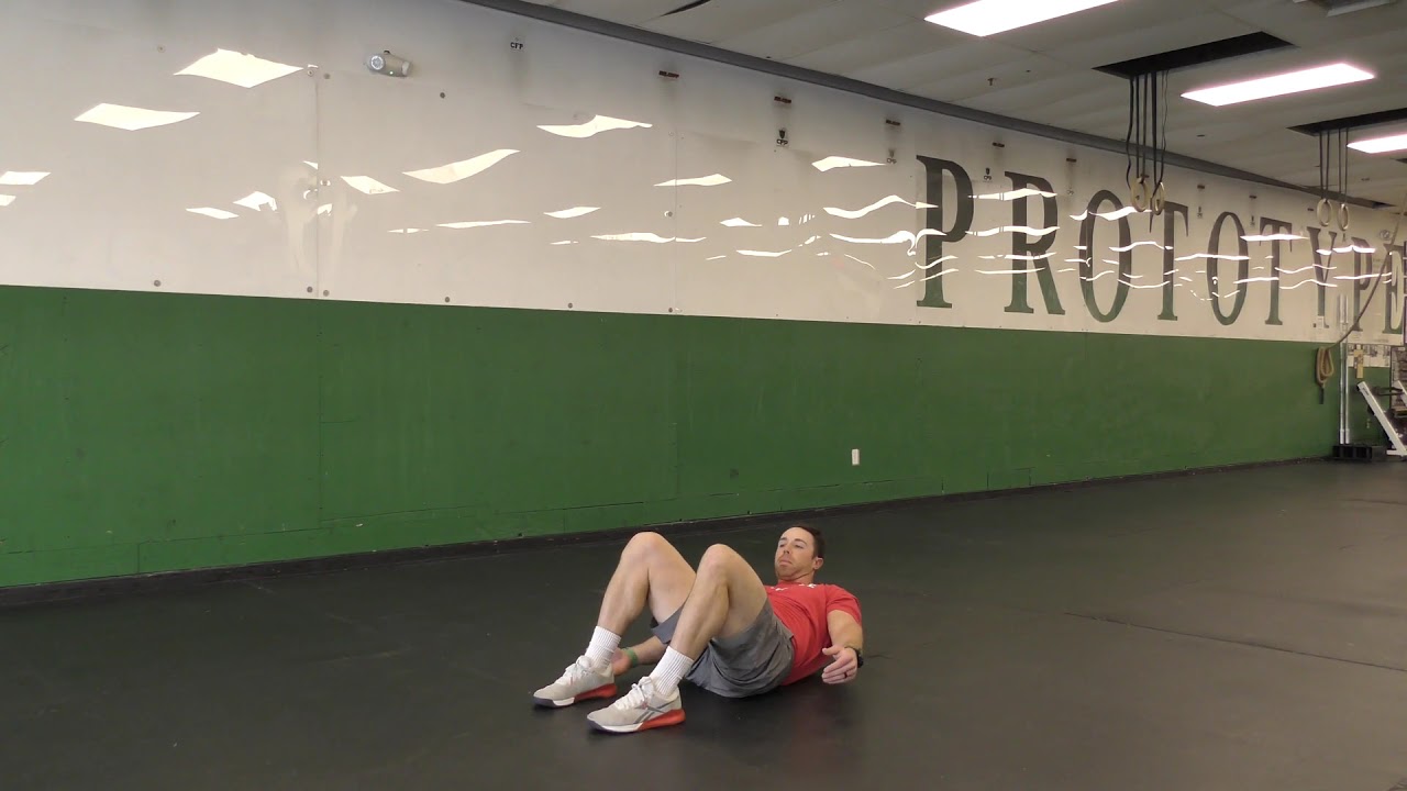 Heel Taps Core Exercise at CrossFit Prototype - YouTube