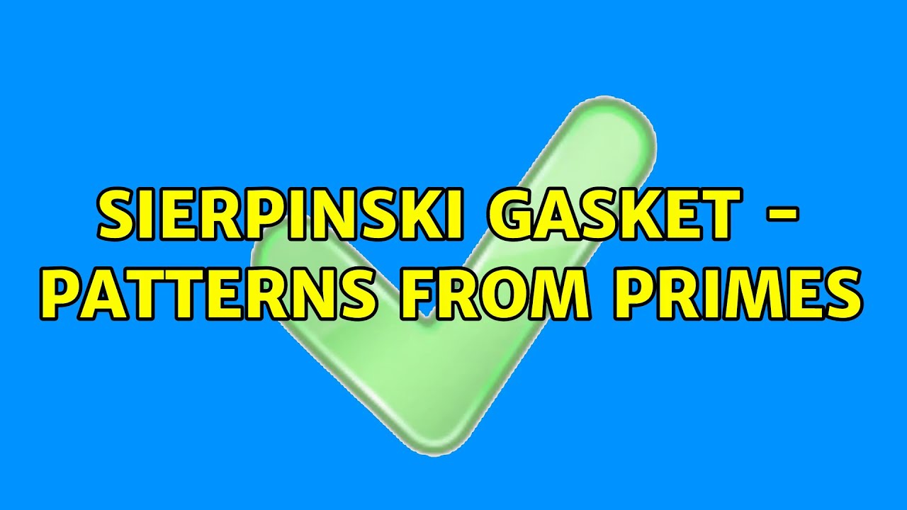 Sierpinski gasket - patterns from primes - YouTube