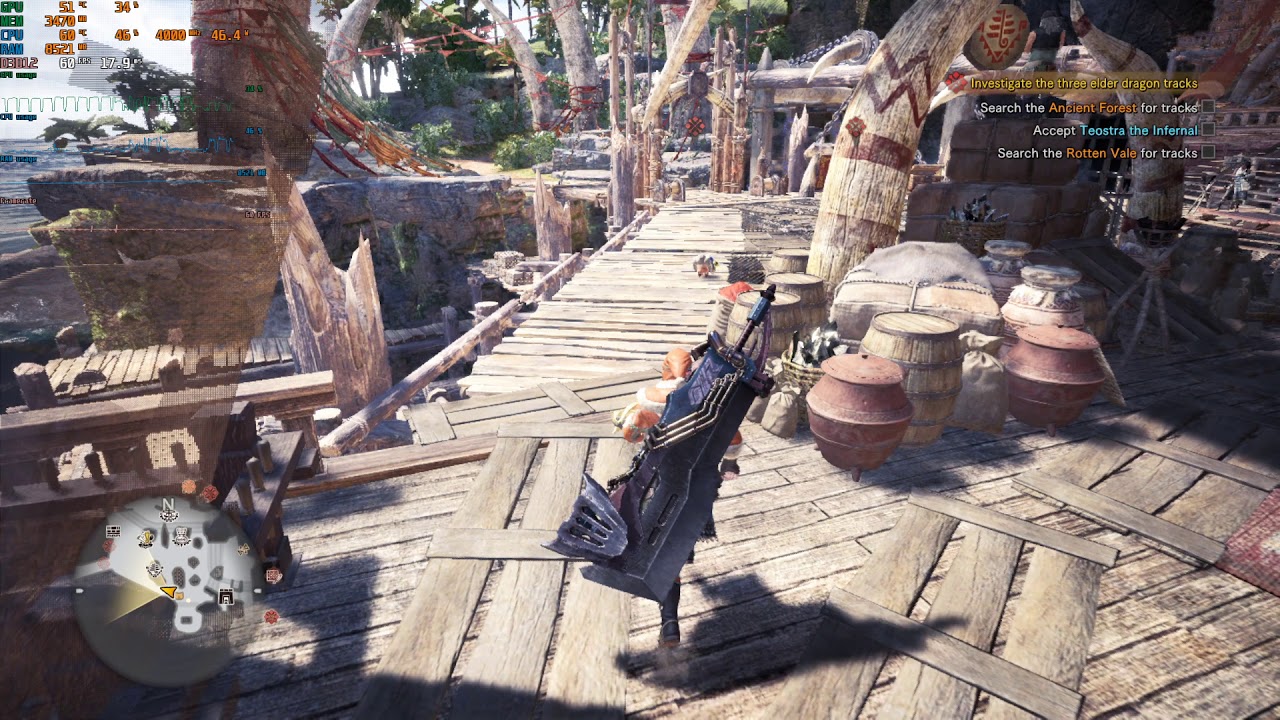 Monster Hunter World FPS Drop to 0 With Hardware Readings - YouTube