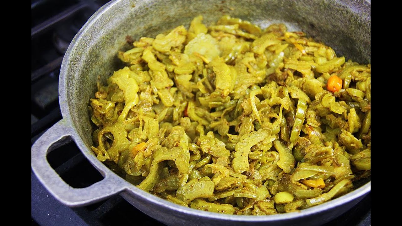 Traditional Fry Carilie (bitter melon) #MeatFreeMonday | CaribbeanPot ...