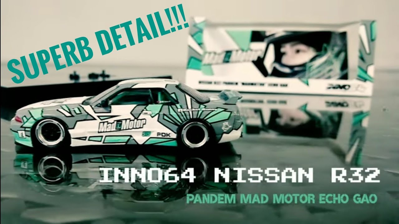 Inno64 Nissan R32 Pandem Mad Motor Echo Gao | Review - YouTube