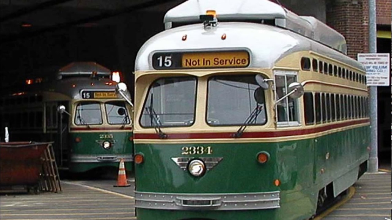 Septa 2005 PCC Trolleys - YouTube