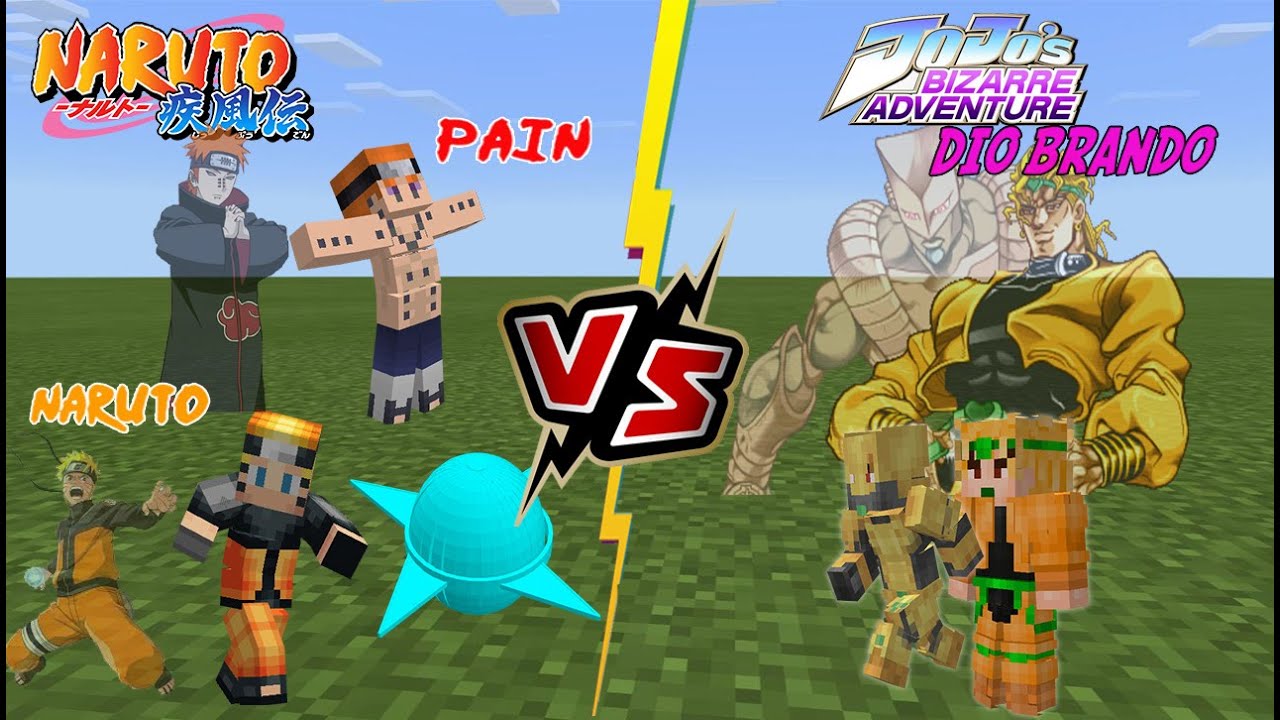 Naruto and Pain VS Dio Brando [Jojo's Bizarre Adventure] - YouTube