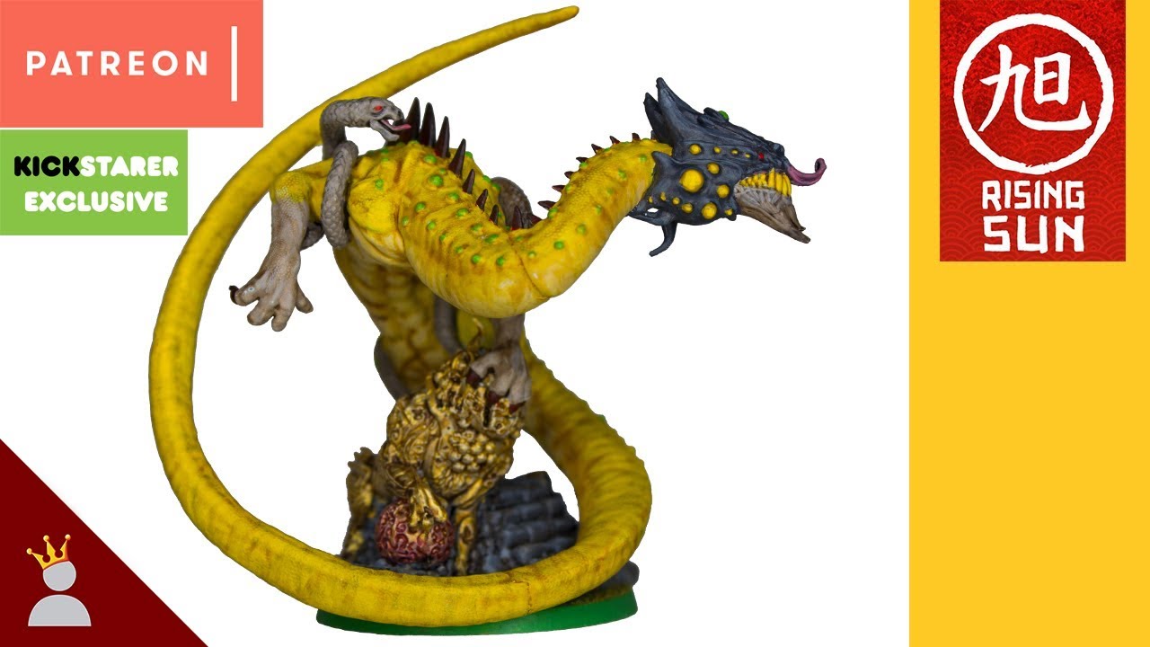 Rising Sun Painting: Earth Dragon - YouTube