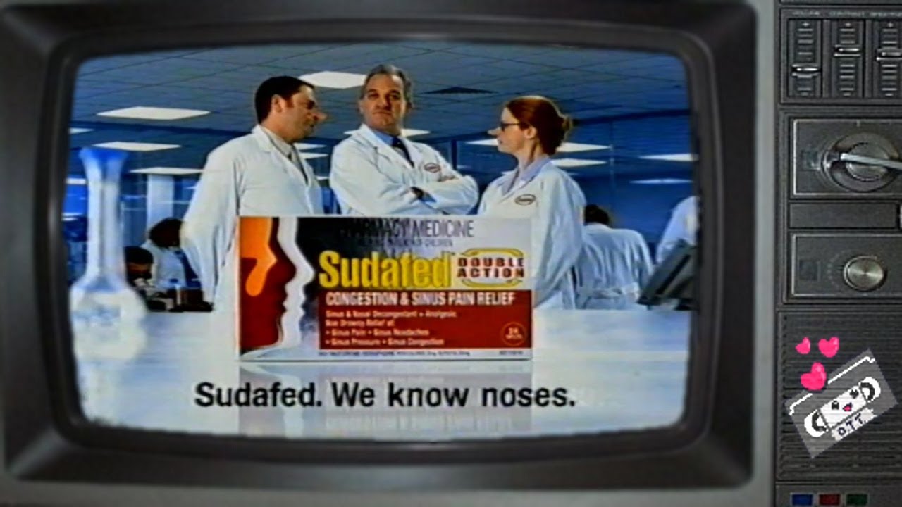Sudafed Sinus Decongestant We Know Noses Commercial 2002 - YouTube