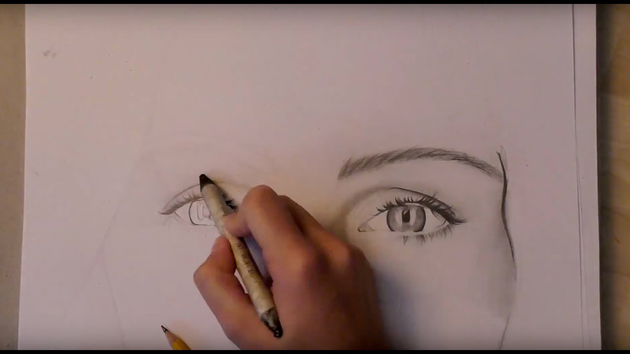 Portrait of a woman | Julia Roberts | speed drawing - YouTube