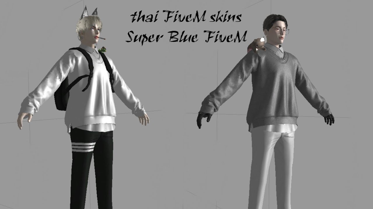 SHARE!!! SKIN thai FiveM skins & Super Blue FiveM GTASA - YouTube