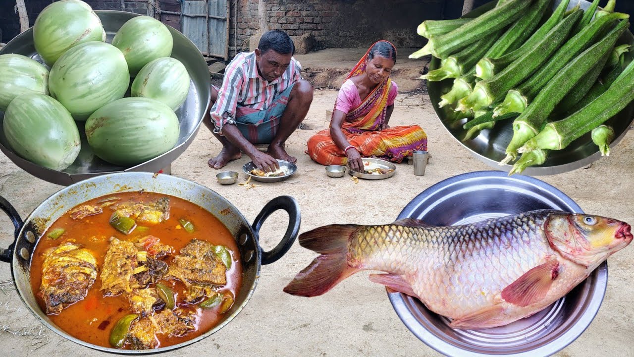2.5kg FISH CURRY with BRINJAL cooking and fish oil with dherosh vaji ...
