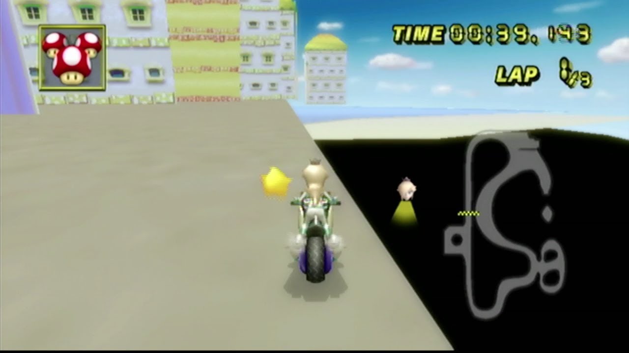MKWii Discovering a hidden beach on Peach Beach - YouTube