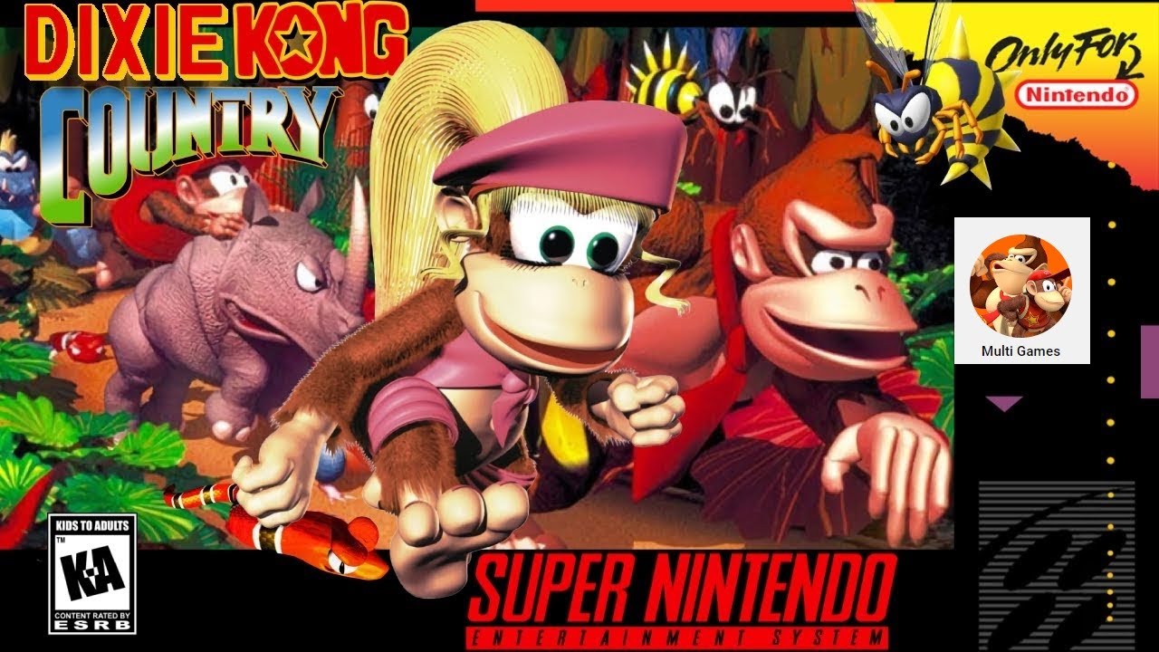 DKC 1 - Dixie Kong Country feat Diddy (Hack) | 101% - YouTube
