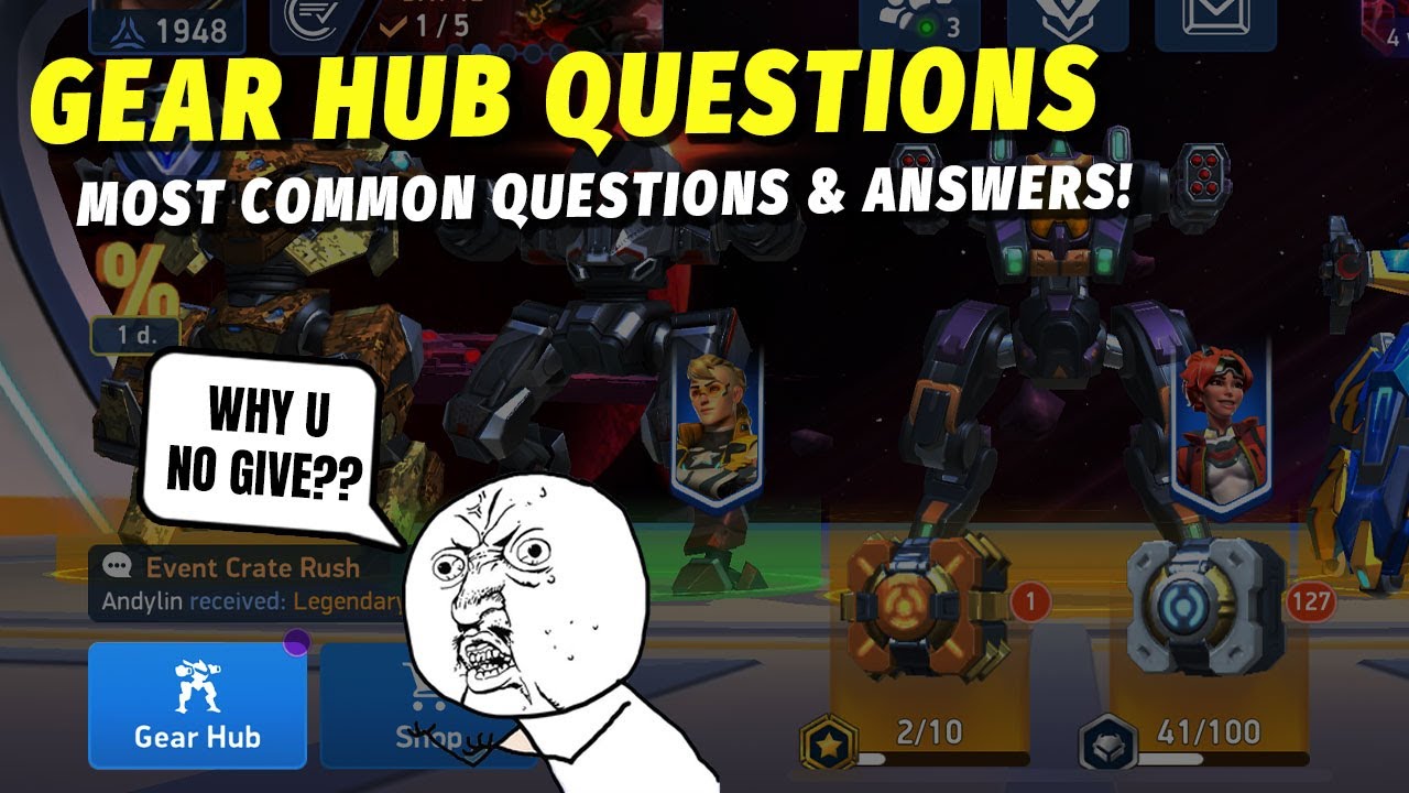 Common Gear Hub Questions | Mech Arena - YouTube