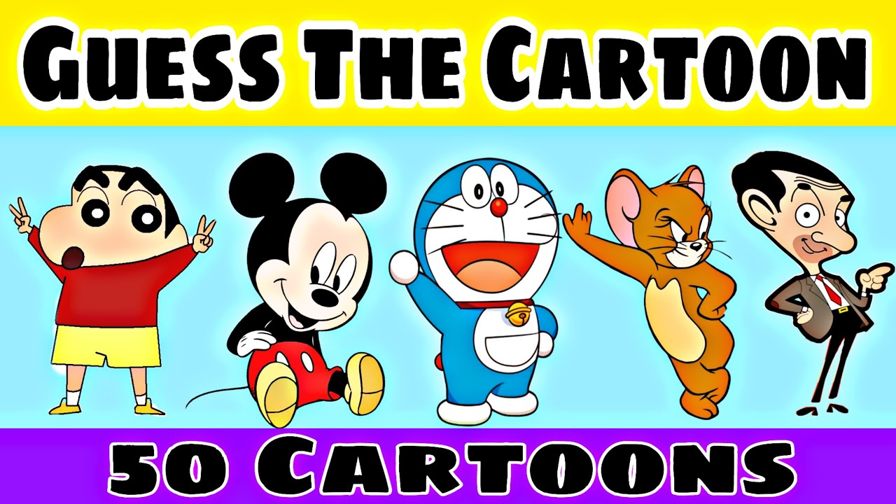 Guess The Cartoons | 50 Cartoons Quiz - YouTube