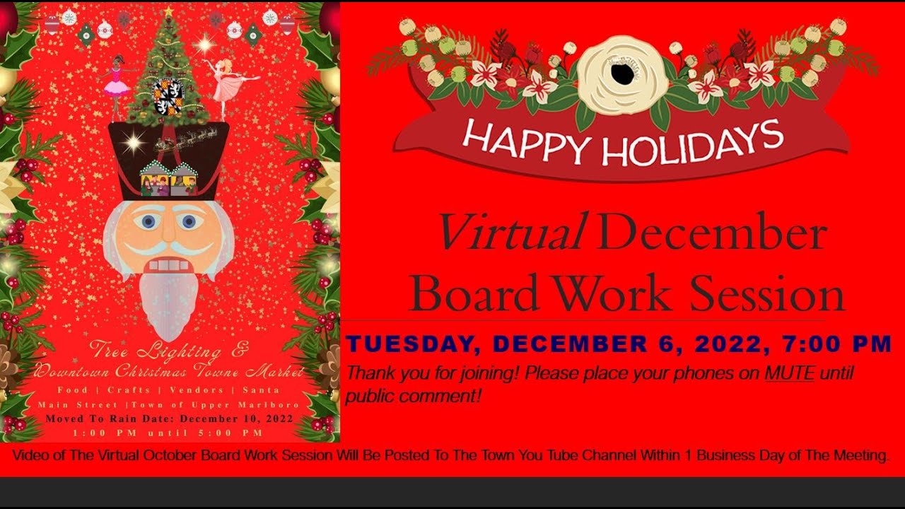 December Board Work Session - YouTube