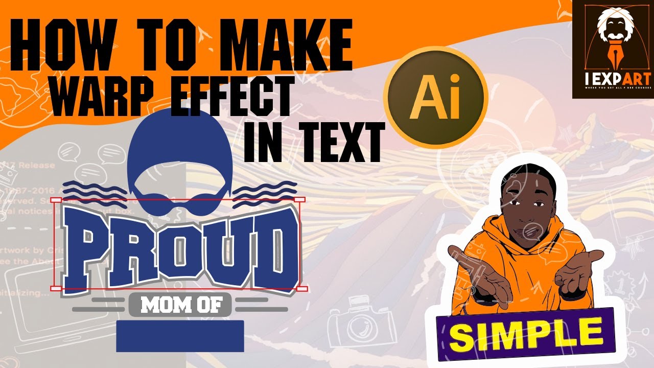 How to warp any text using Envelope Distort make with mesh - YouTube