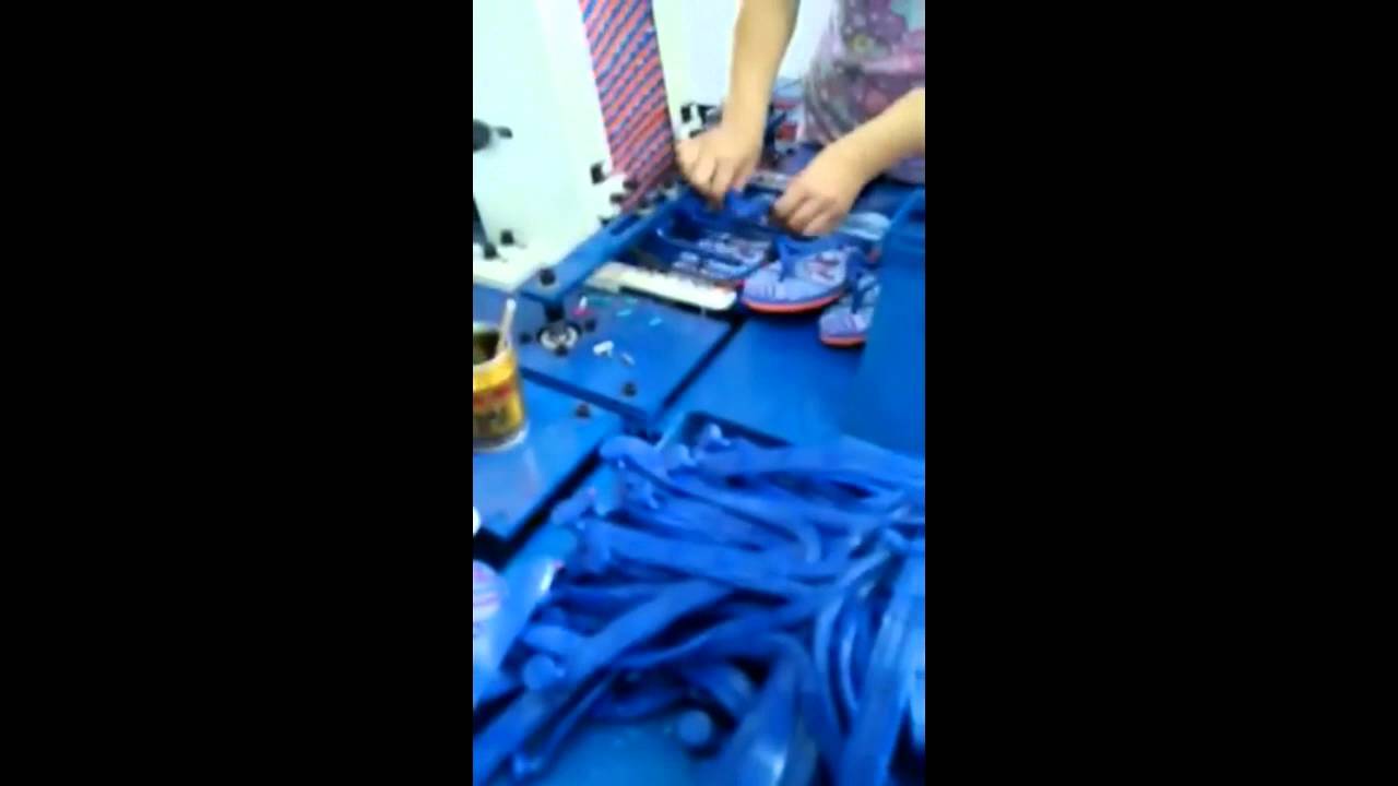 Starlink Automatic Flip Flop Strap Attaching Machine - YouTube