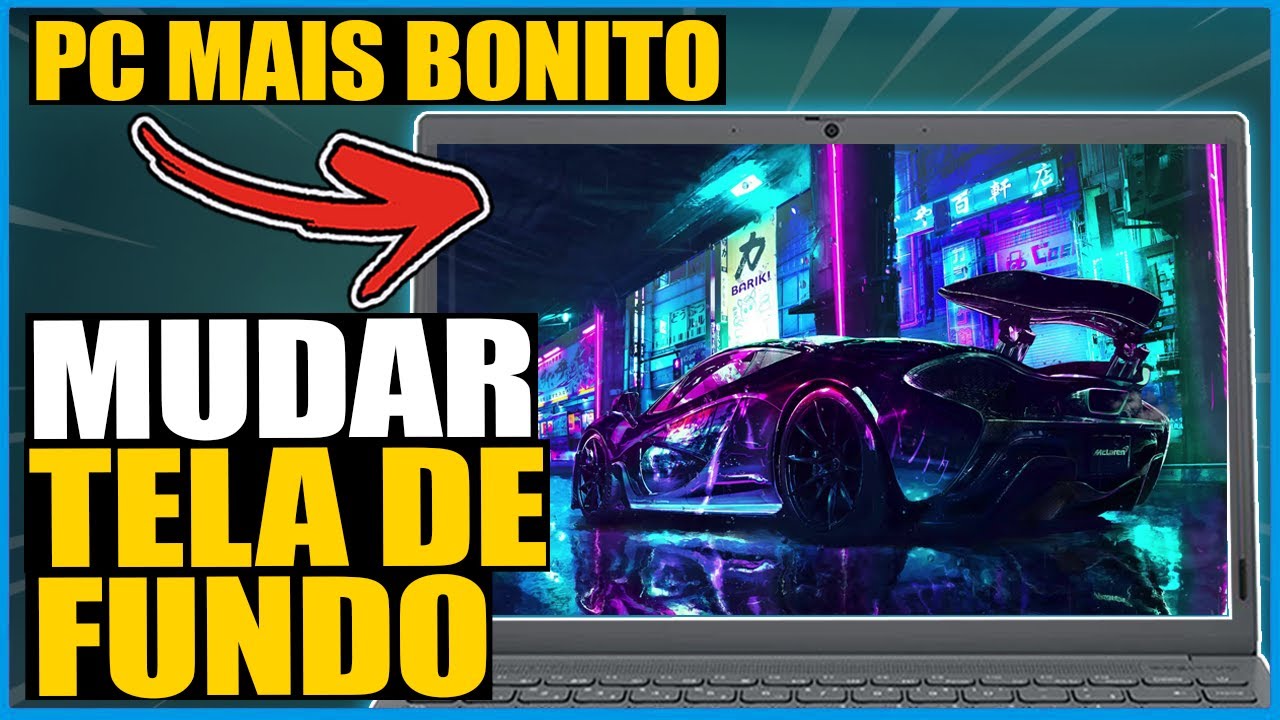 COMO MUDAR TELA DE FUNDO DO PC ou NOTEBOOK - TROCAR IMAGEM DA AREA DE ...