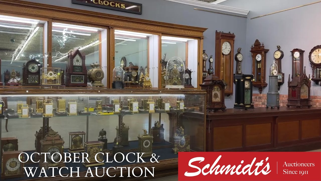 Schmidt's October Clock & Watch Auction Preview Teaser - YouTube