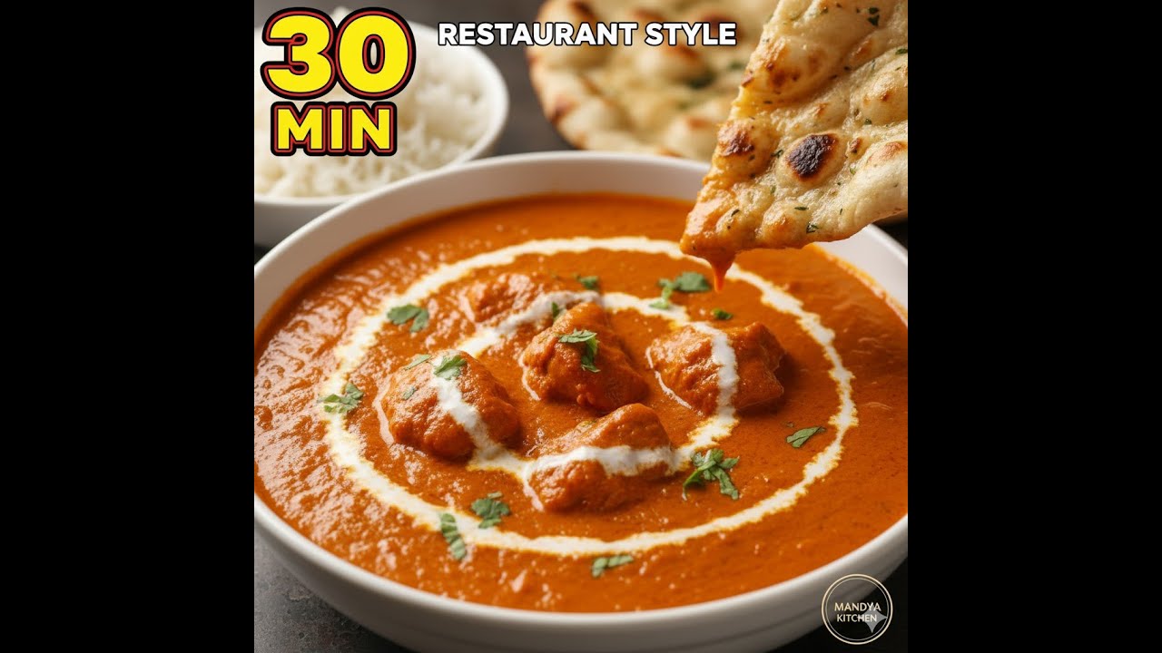 RESTAURANT STYLE Butter Chicken in 30 MINUTES (Easiest Beginner Recipe ...