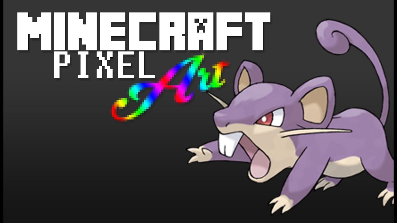 Rattata - Minecarft Pixel Art - YouTube