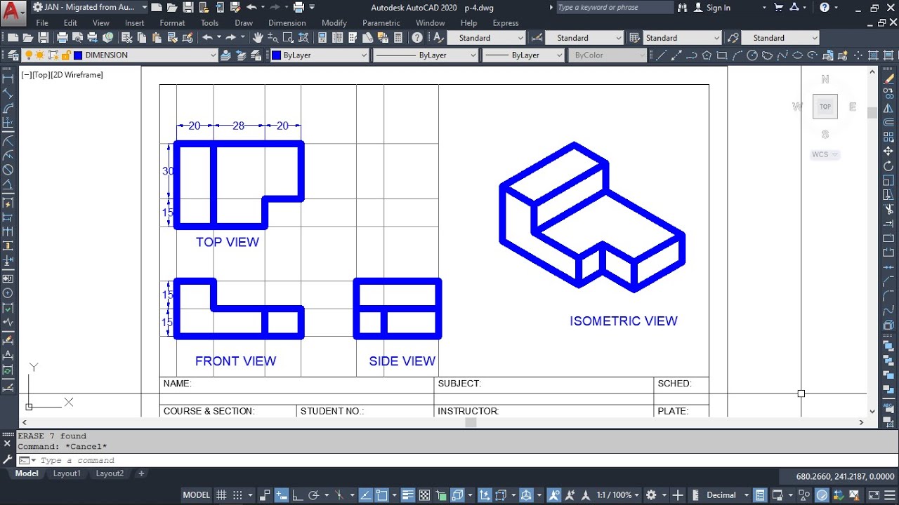 P-4 (Isometric Drawing and settings) - YouTube