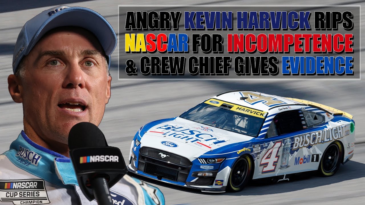 Angry Kevin Harvick Rips NASCAR for Incompetence and Crew Chief Backs ...