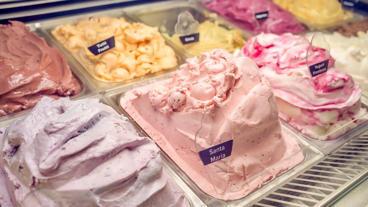 Homemade Turkish Gelato ice cream making (almond, honey) Ice cream ...