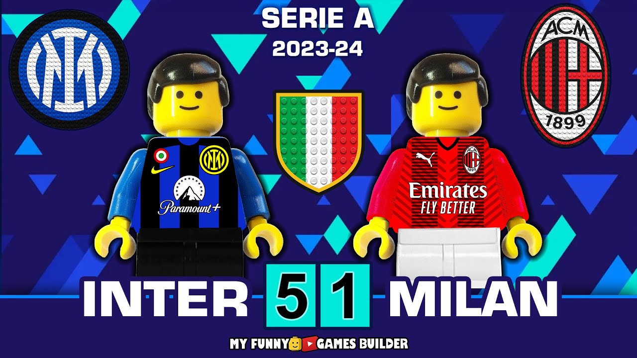 Inter vs Milan 5-1 | Serie A 2023/24 | Thuram gol | Derby di Milano ...