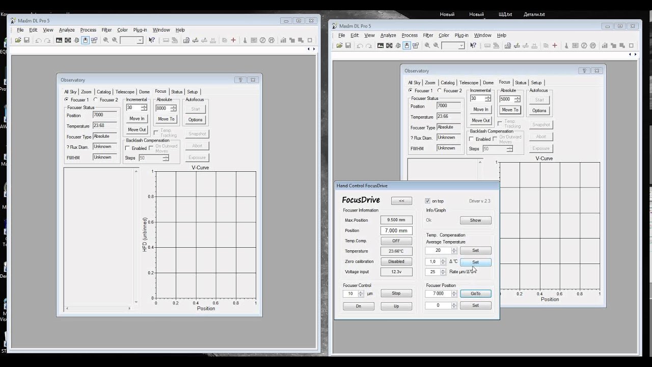ASCOM Server FocusDrive Focuser. - YouTube