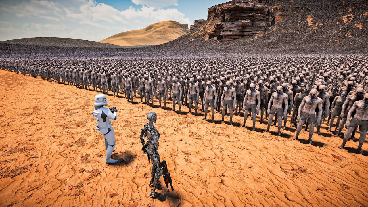 TERMINATOR & STORMTROOPER VS 1,000,000 ZOMBIES - Ultimate Epic Battle ...