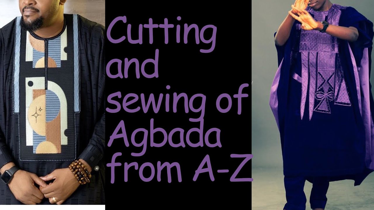 Cutting and sewing of Agbada from beginning to the end| Agbada tutorial ...