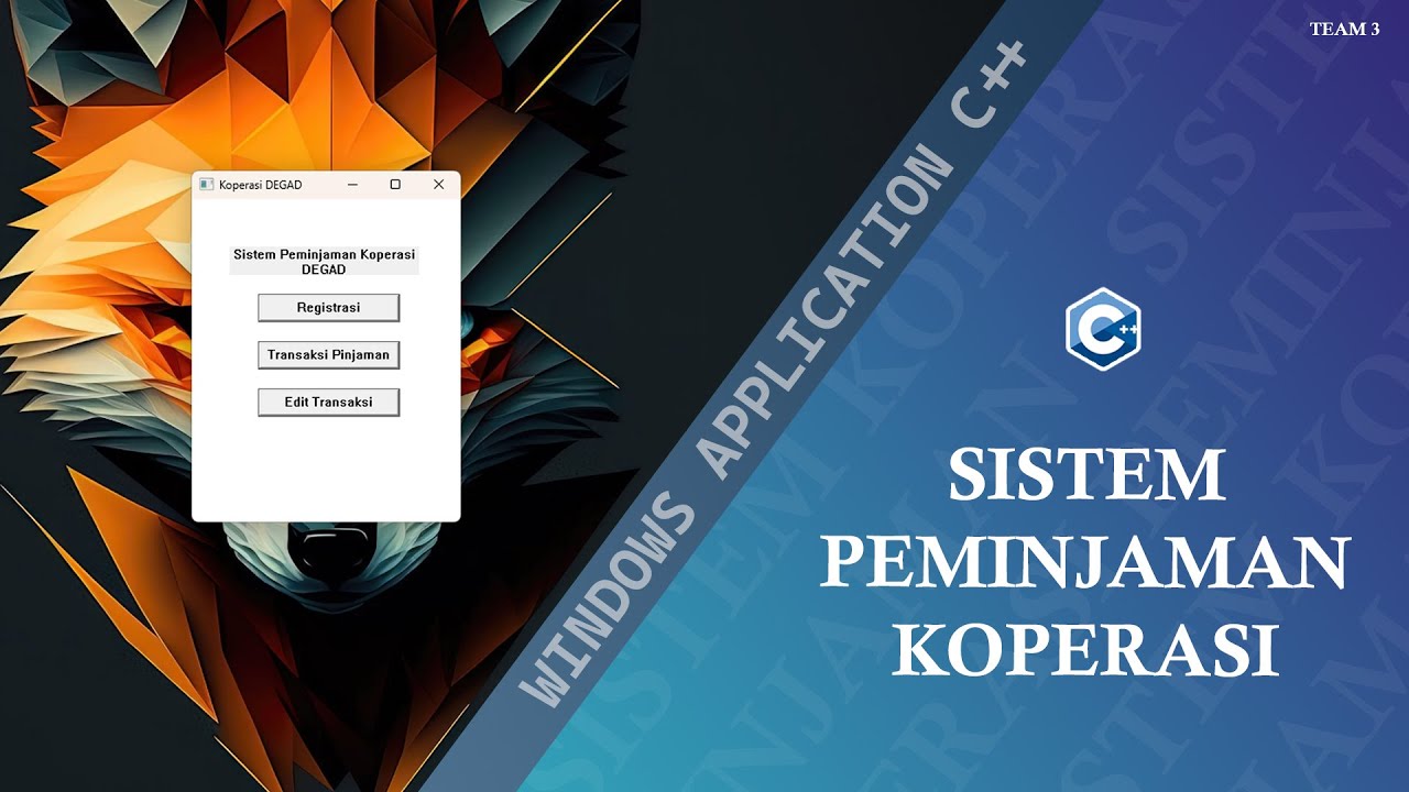 ALGORITMA PEMROGRAMAN C++ | PROGRAM SISTEM PINJAM KOPERASI - YouTube