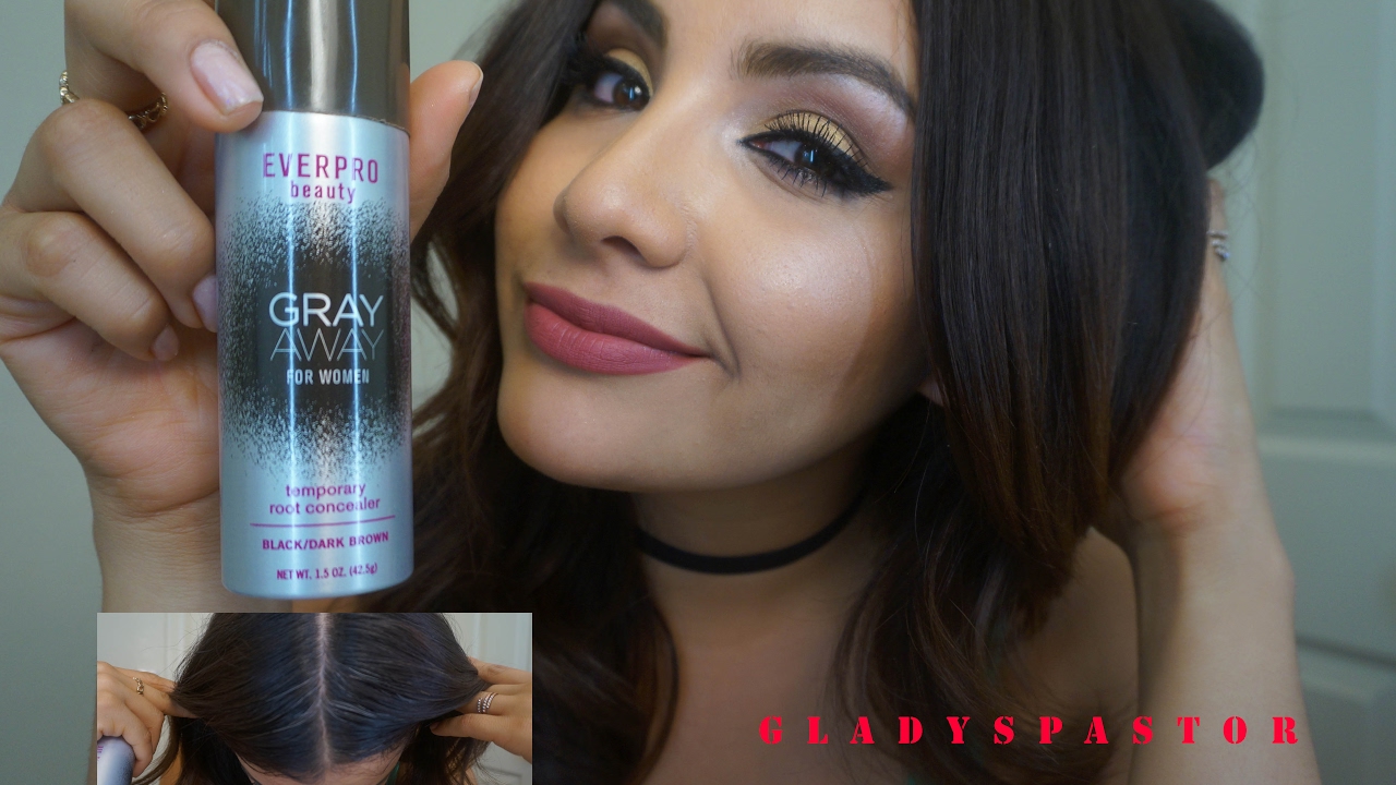 How To Cover Gray Hair -Gray Away temporary root concealer #Everpro ...