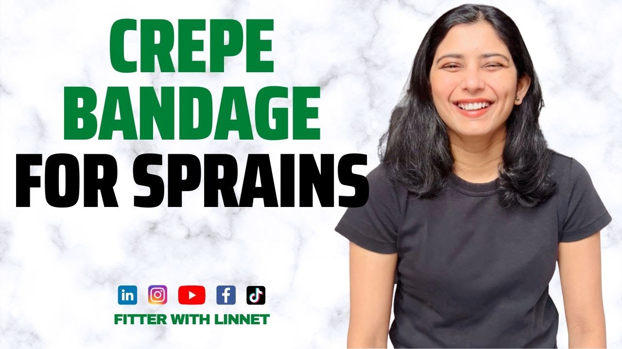 How to apply a Compression Wrap/Bandage | Sprained Ankle | Wrist Sprain - YouTube