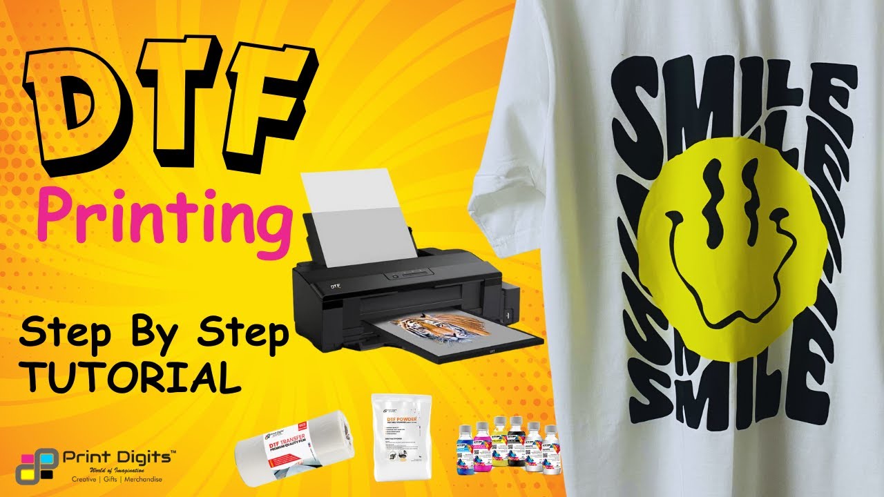 How to use DTF L1800 converted printer? DTF Printer L1800 से प्रिंट ...