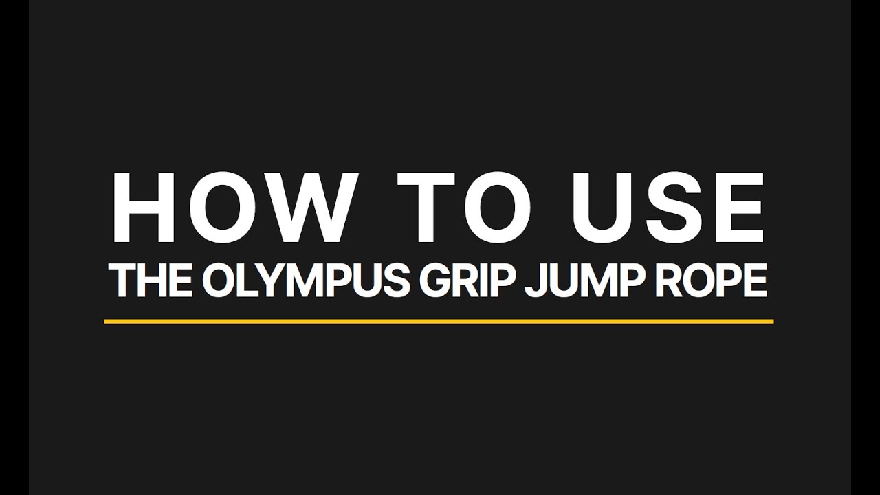 A Quick Tutorial of the Olympus Grip Heavy Jump Rope - YouTube