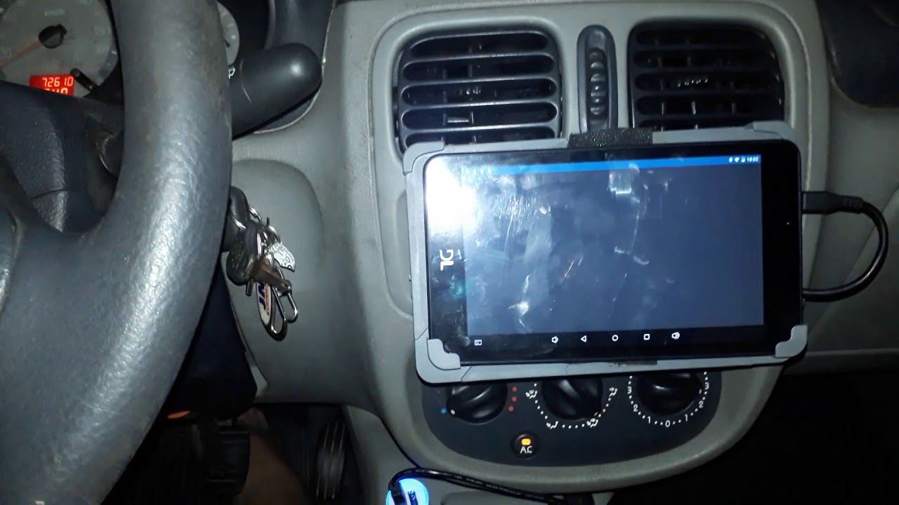 instalei um tablet no meu renault clio - YouTube