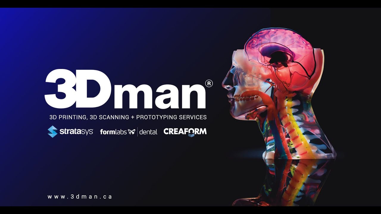 3DMan Studio | 3D Printing, Scanning and Design in Canada - YouTube