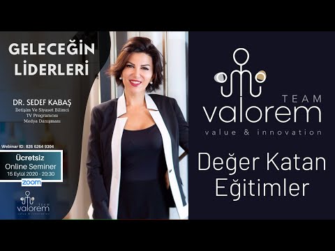 GELECEĞİN LİDERLERİ | Liderlik Eğitimi | DR. SEDEF KABAŞ