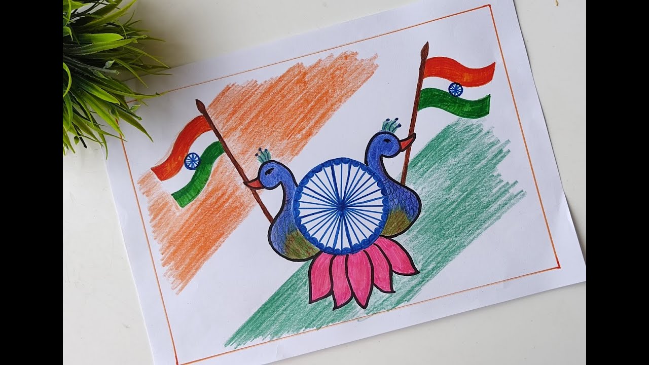 Independence Day Drawing | 15 August Drawing | How to Draw Independence ...