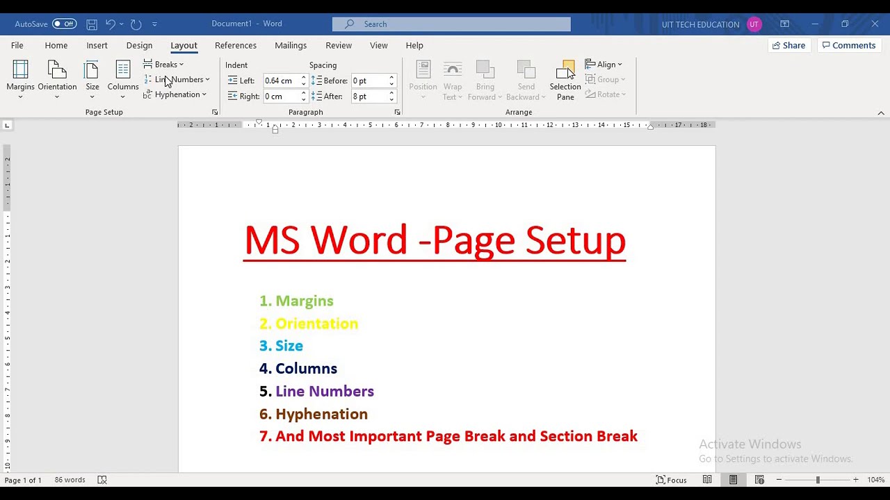MS Word Page Setup In Word Document Hindi Learn MS Office And Basic Computer In Hindi YouTube ms-word-page-setup-in-word-document-hindi-learn-ms-office-and-basic-computer-in-hindi-youtube