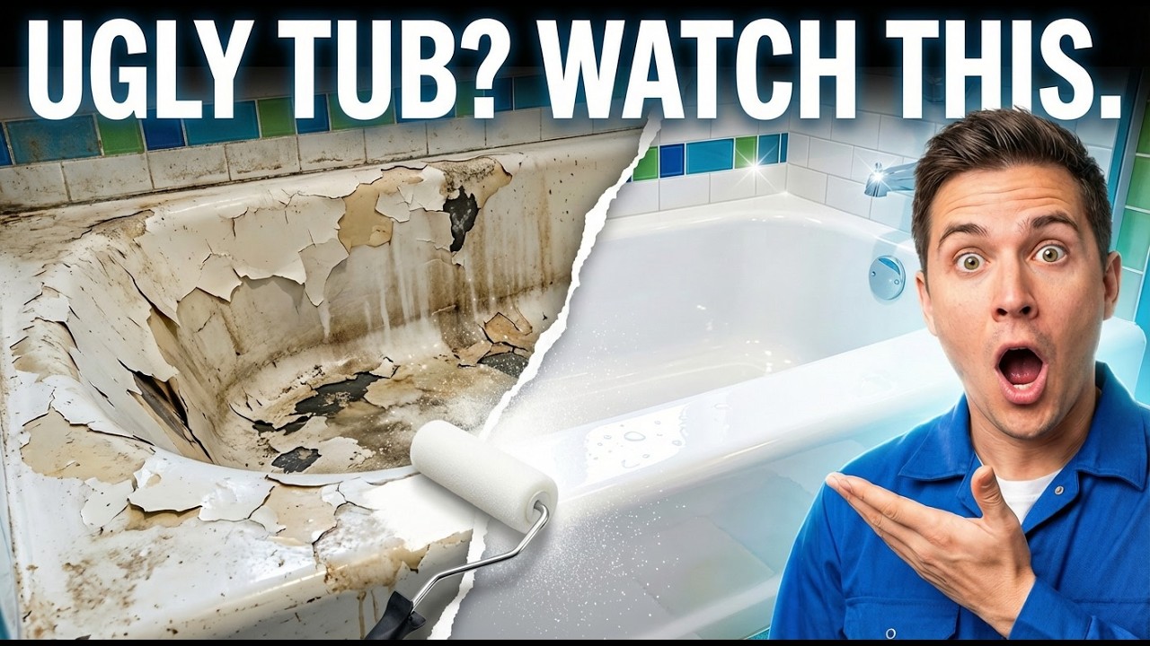 How to Reglaze a Bathtub | EZ Roll Bathtub Refinishing Kit Step-by-Step ...