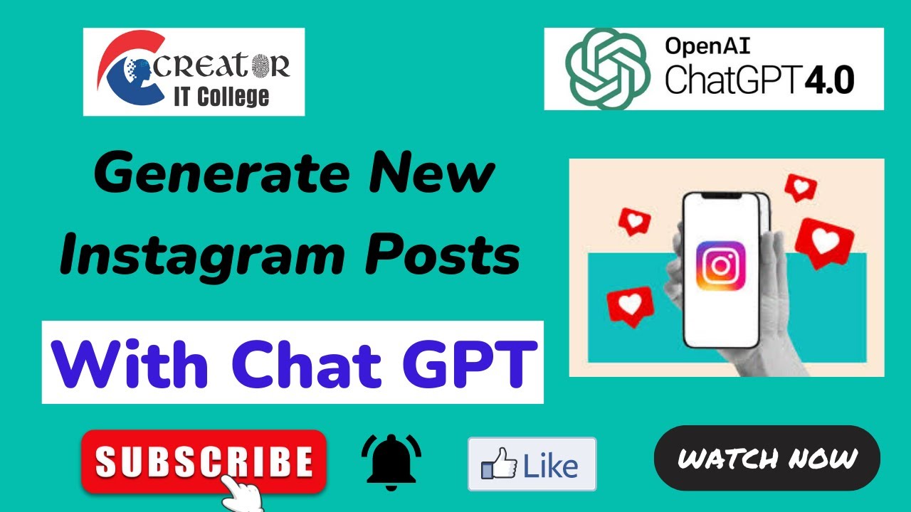 How To Use Chat GPT To Generate New Instagram Posts and Content Ideas ...