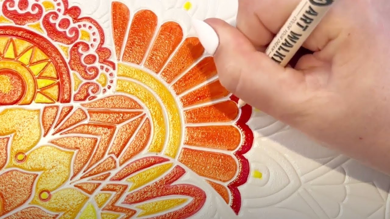 Learn how to get a Batik-style finish on your Groovy Graphic coloring ...